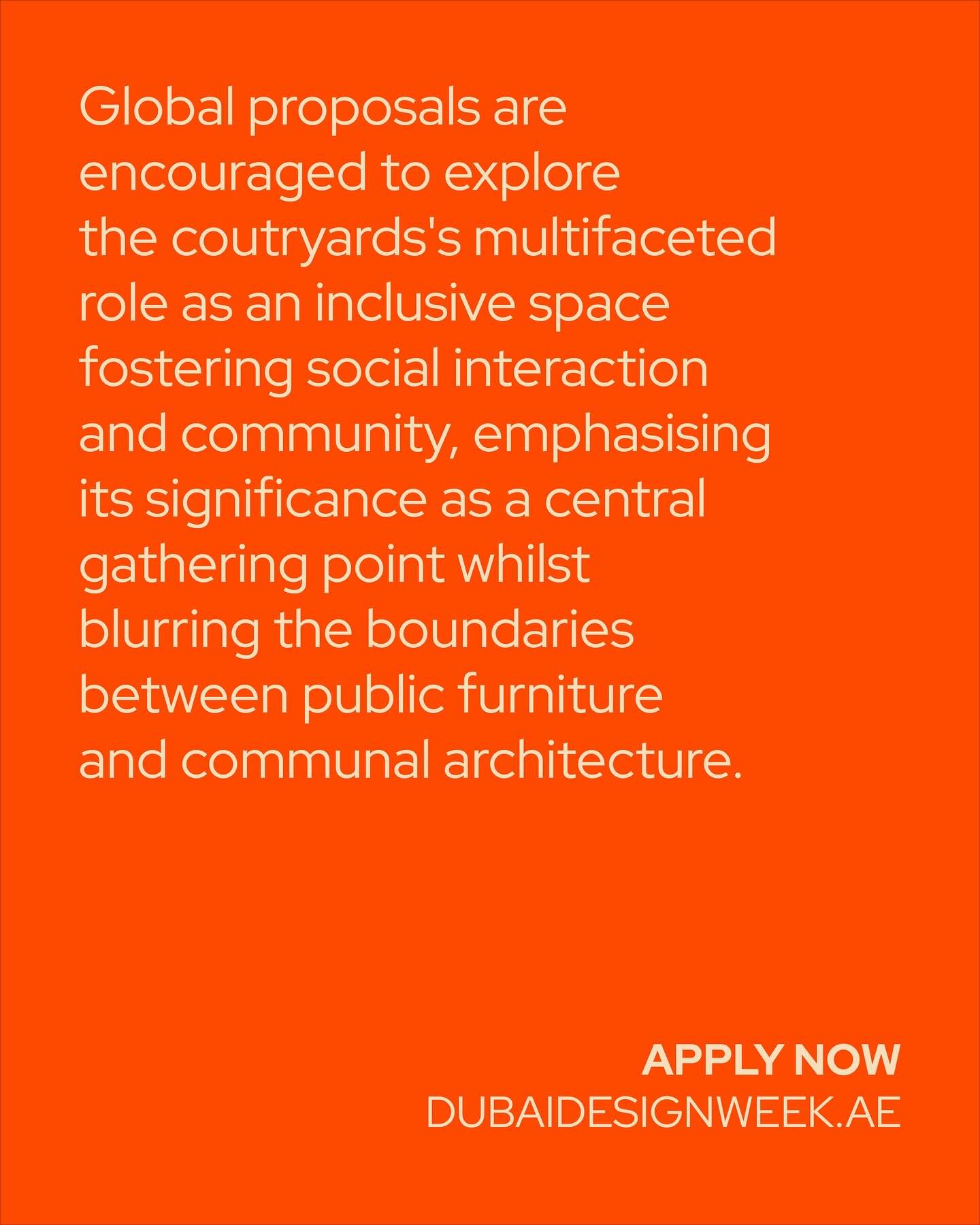 Dubai Design Week: Urban Commissions 2025 (United Arab Emirates) | On ...